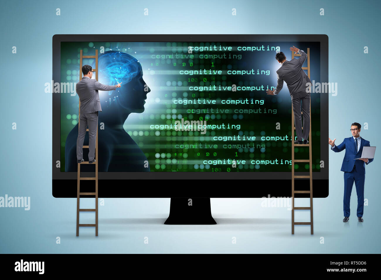 Cognitive computing and machine learning concept Stock Photo - Alamy