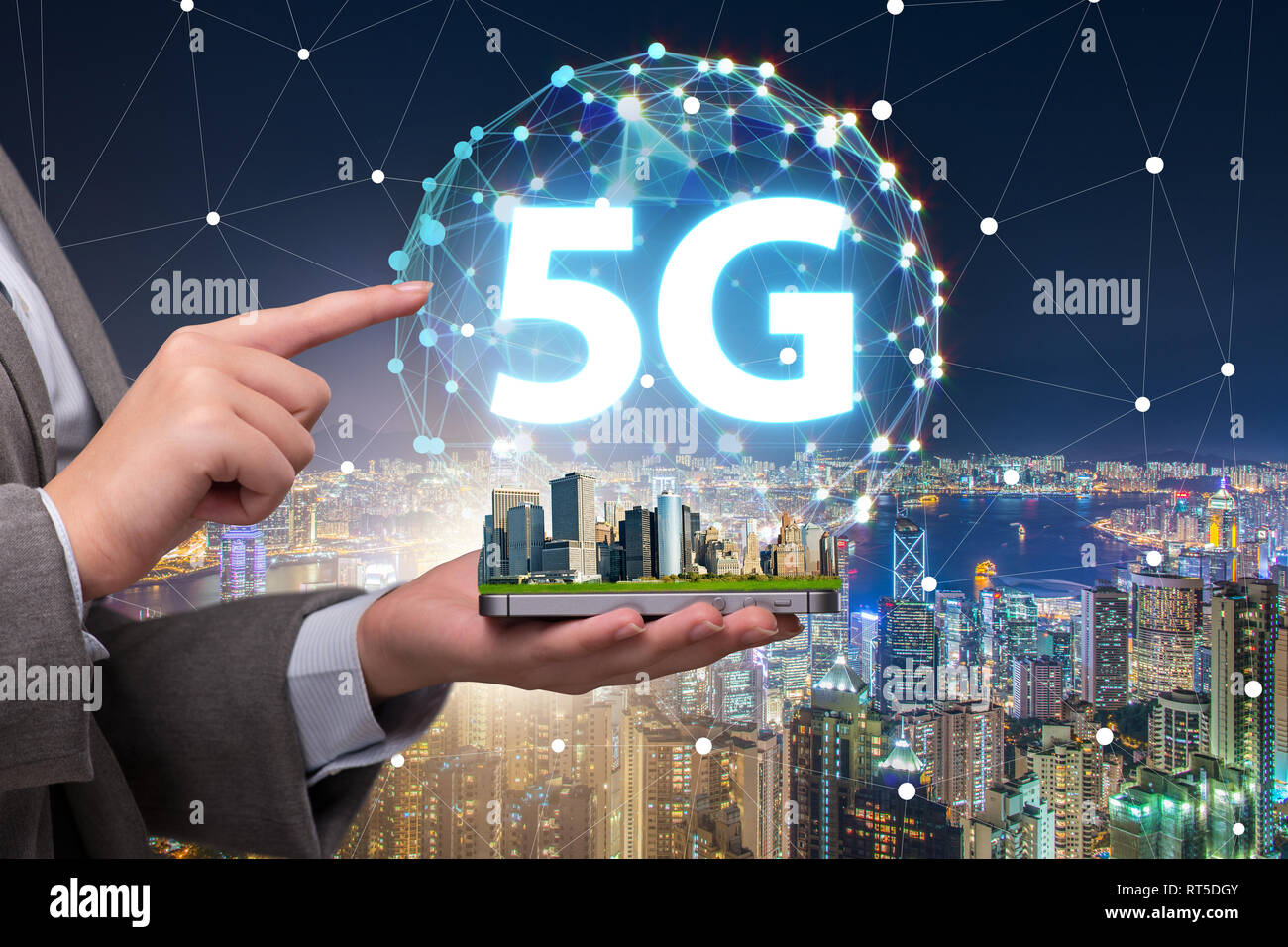 5g concept of internet connection technology Stock Photo - Alamy