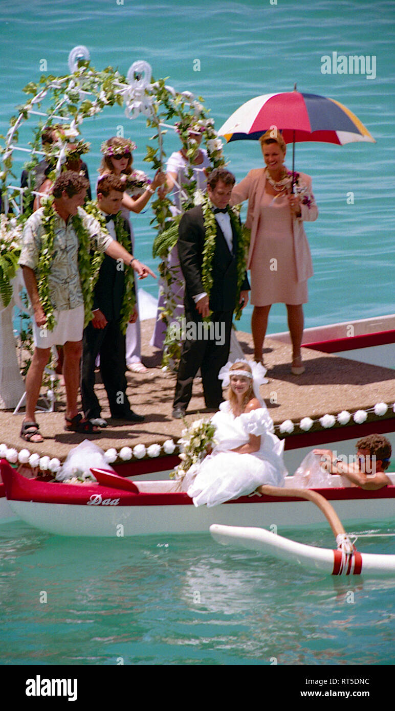 Honolulu, Hawaii, 20th July, 1999 First day of filming "BayWatch Hawaii ...