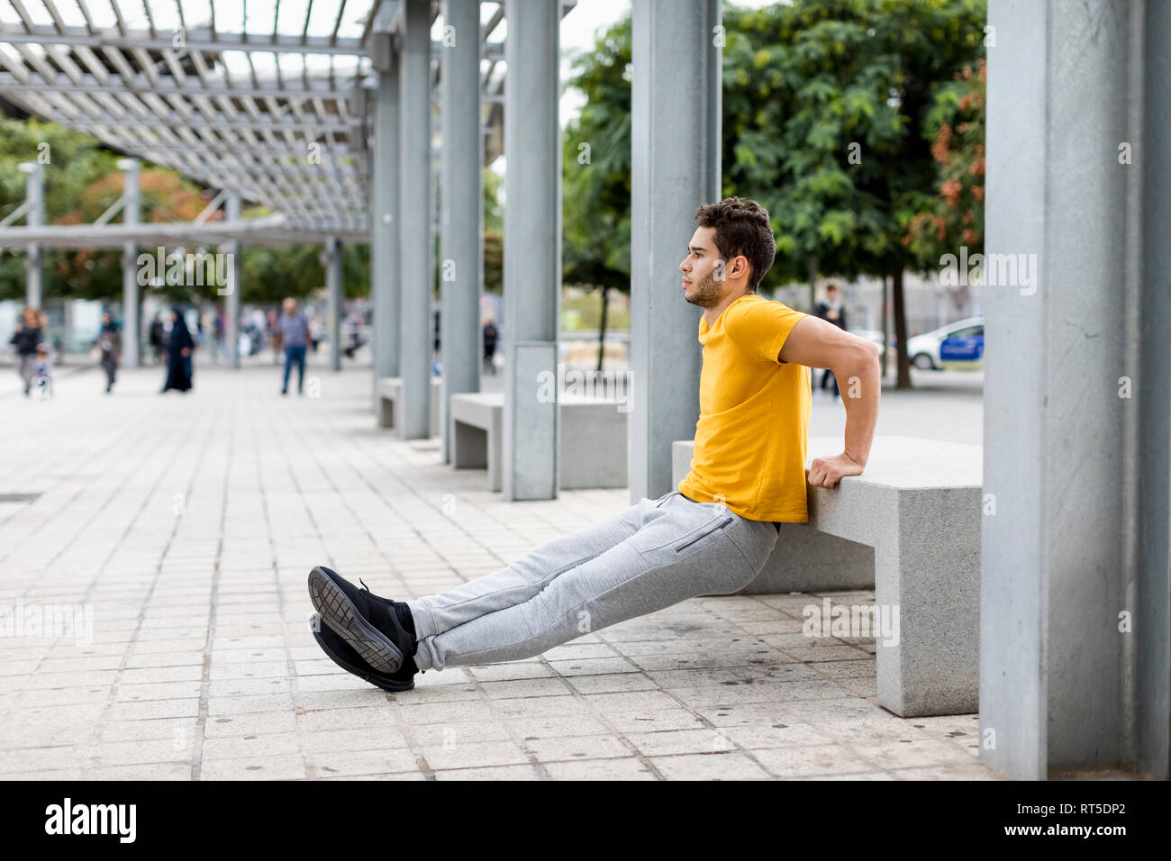 Workout out in suit hi-res stock photography and images - Alamy