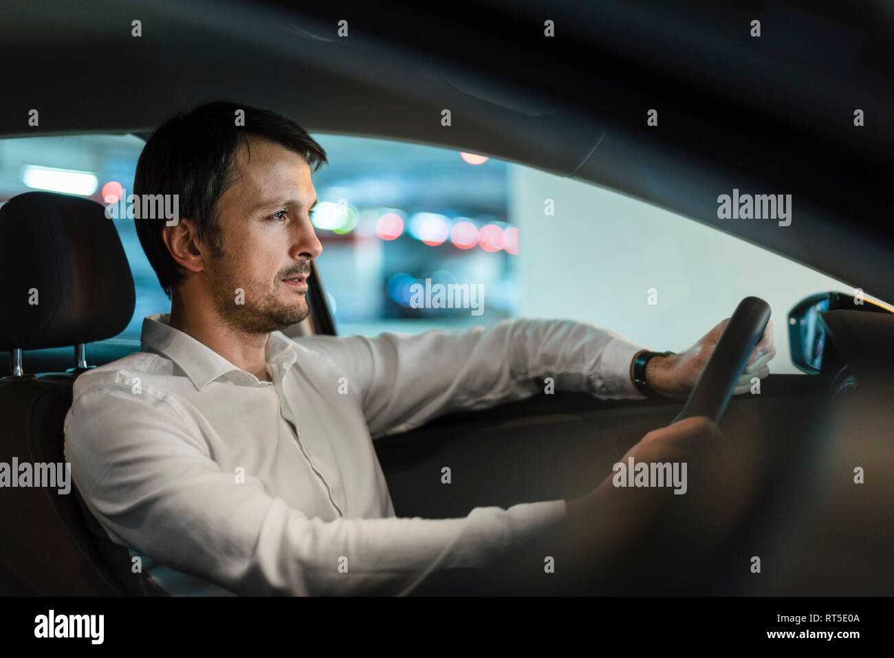 Driving night in the car hi-res stock photography and images - Alamy