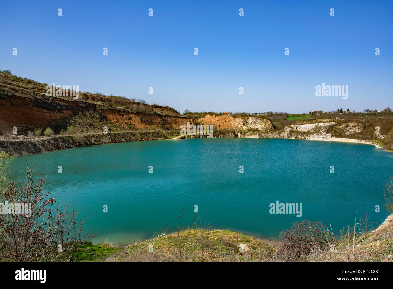 Beautiful Lake Ledinci, Ledinacko, near Fruska Gora in Serbia, very ...