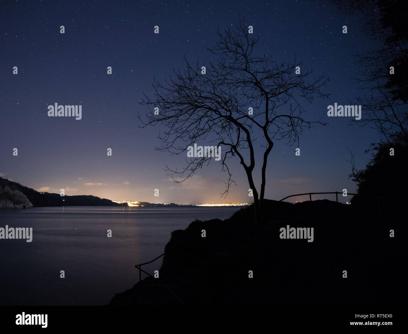Stars over Babbacombe beach in Devon. This is probably one of the most ...
