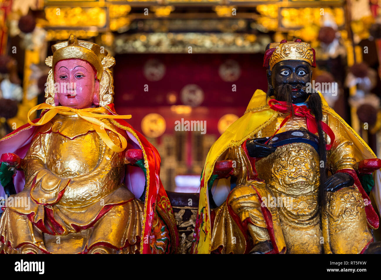 George Town, Penang, Malaysia. Altar Deities in Cheah Kongsi, a Hokkien ...