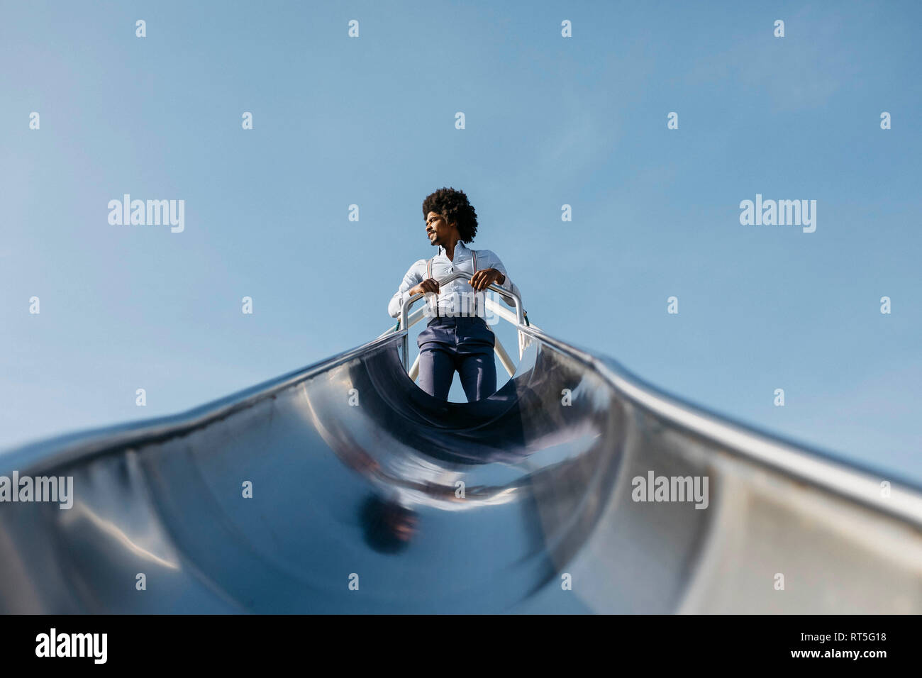Climbing slide hi-res stock photography and images - Alamy