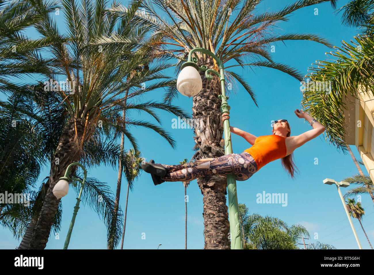Lamp post los angeles hi-res stock photography and images - Alamy