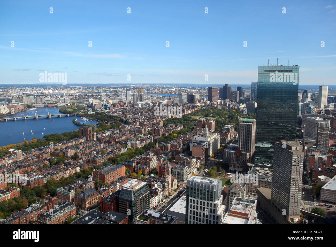 An aerial view of Boston, Massachusetts, United States Stock Photo - Alamy
