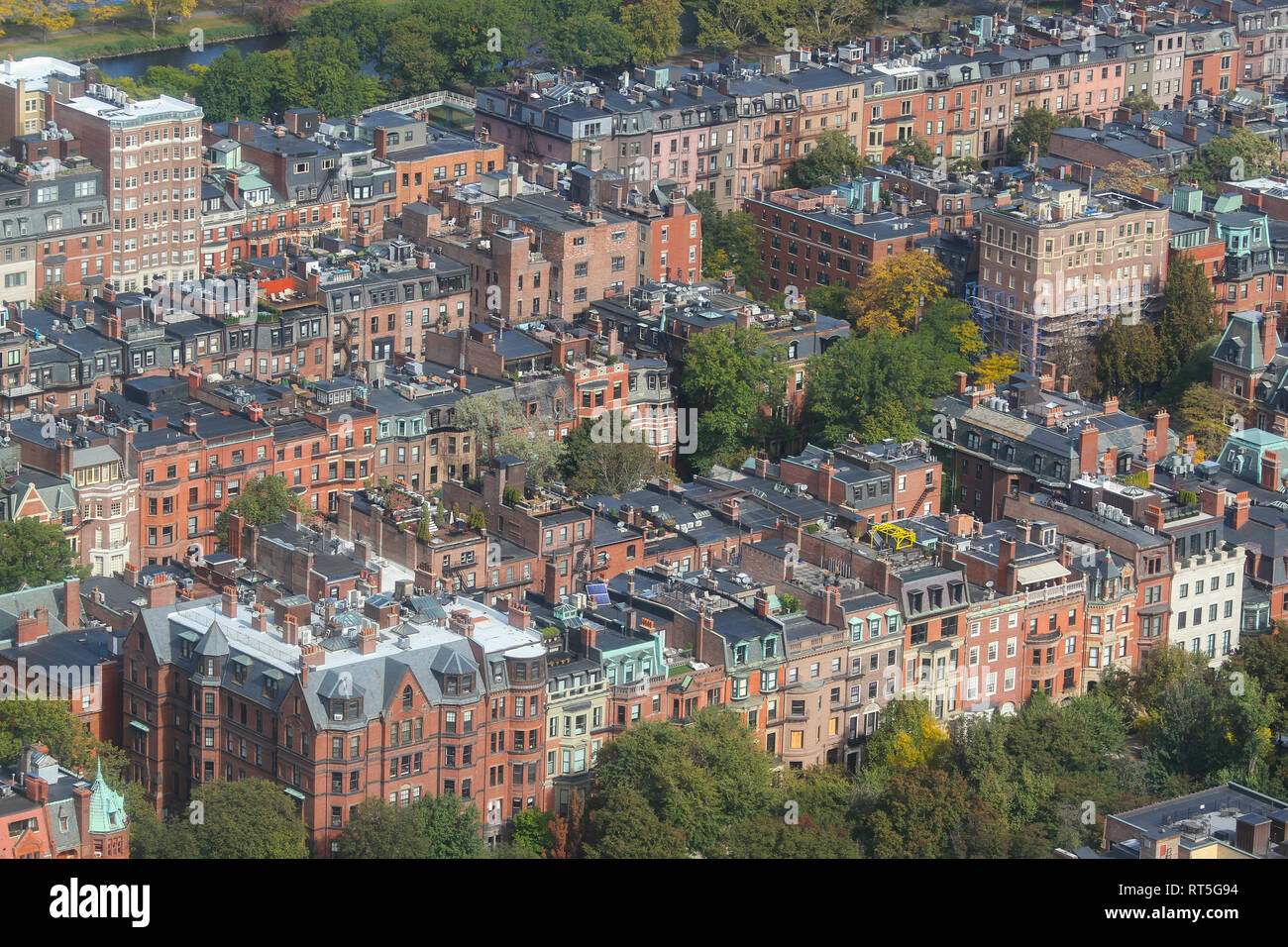 Aerial view of back bay hi-res stock photography and images - Alamy