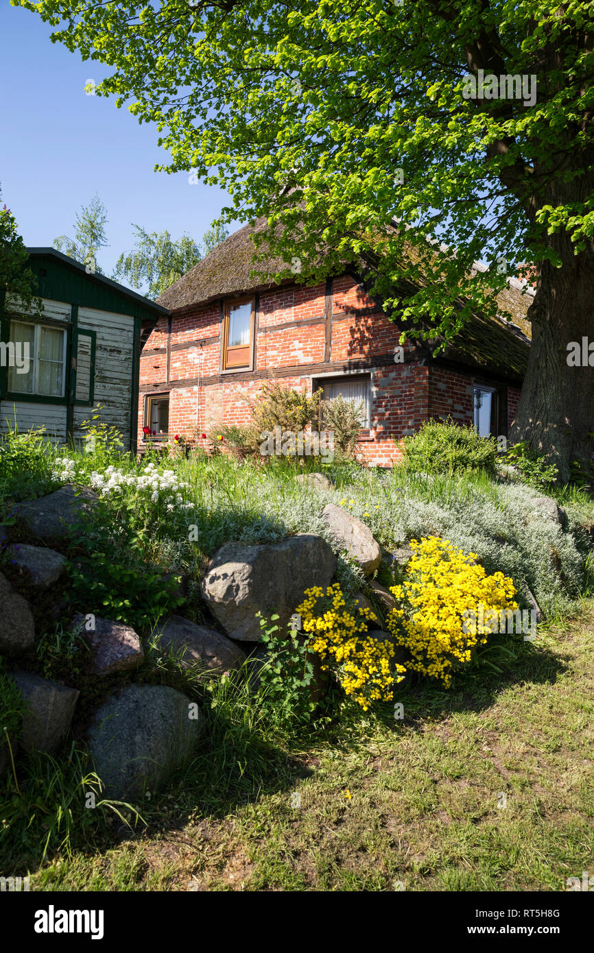 Germany, Ruegen, timber-framed house in Breege Stock Photo - Alamy