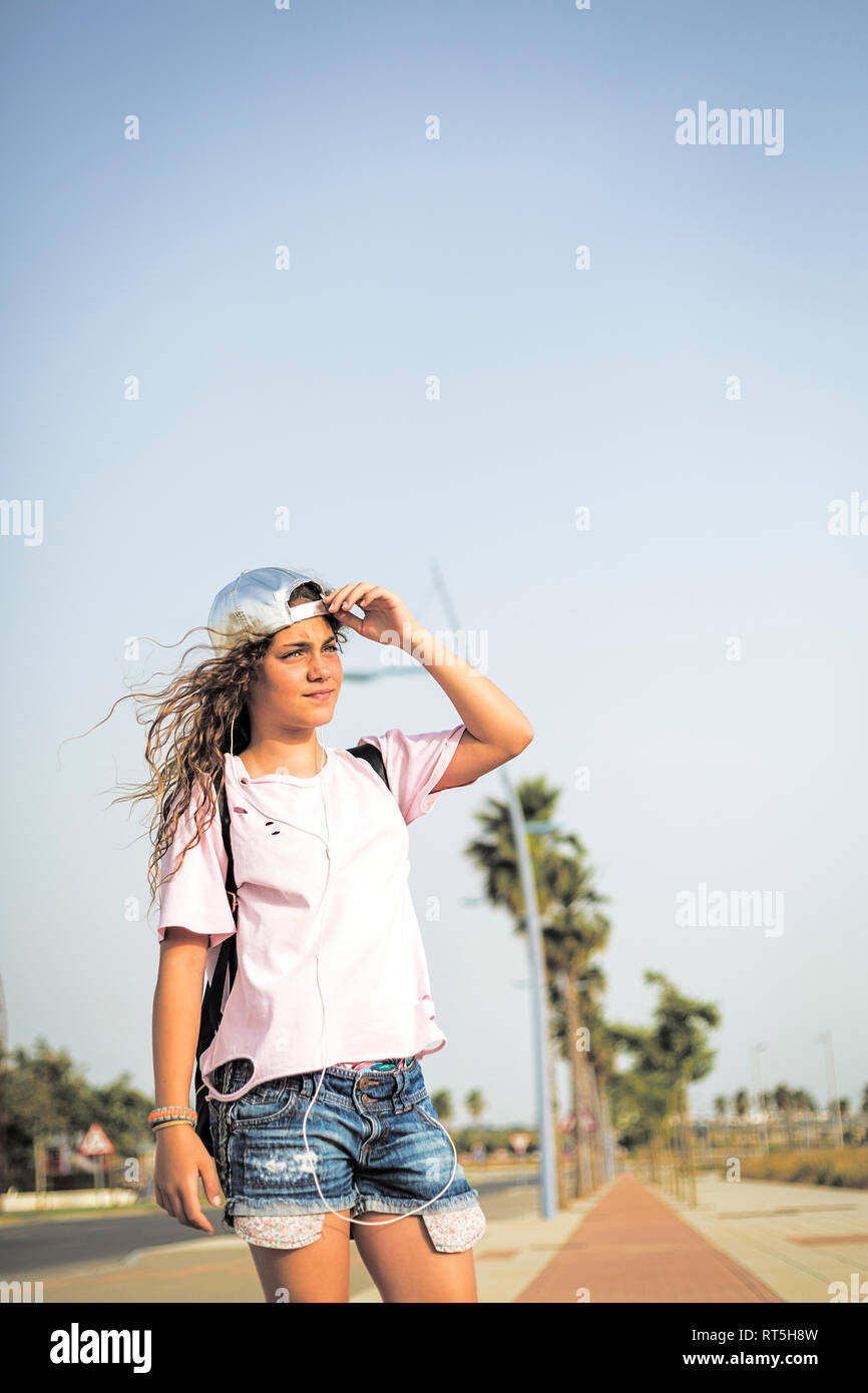 Girl looking at distance Stock Photo - Alamy