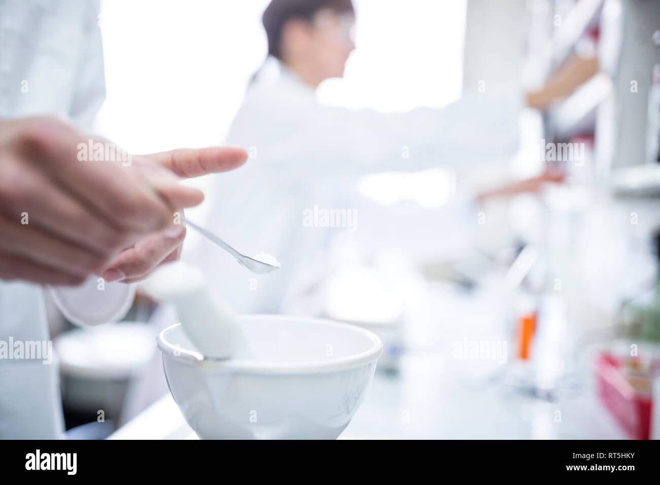 Preparation of medicine in laboratory of a pharmacy Stock Photo - Alamy