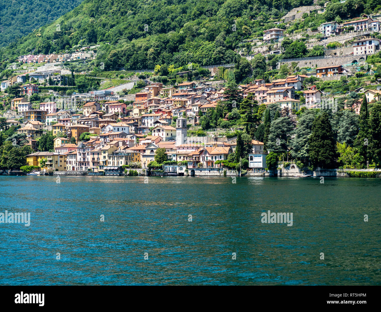 Italy, Lombardy, Lake Como, Carate Urio, townscape Stock Photo - Alamy
