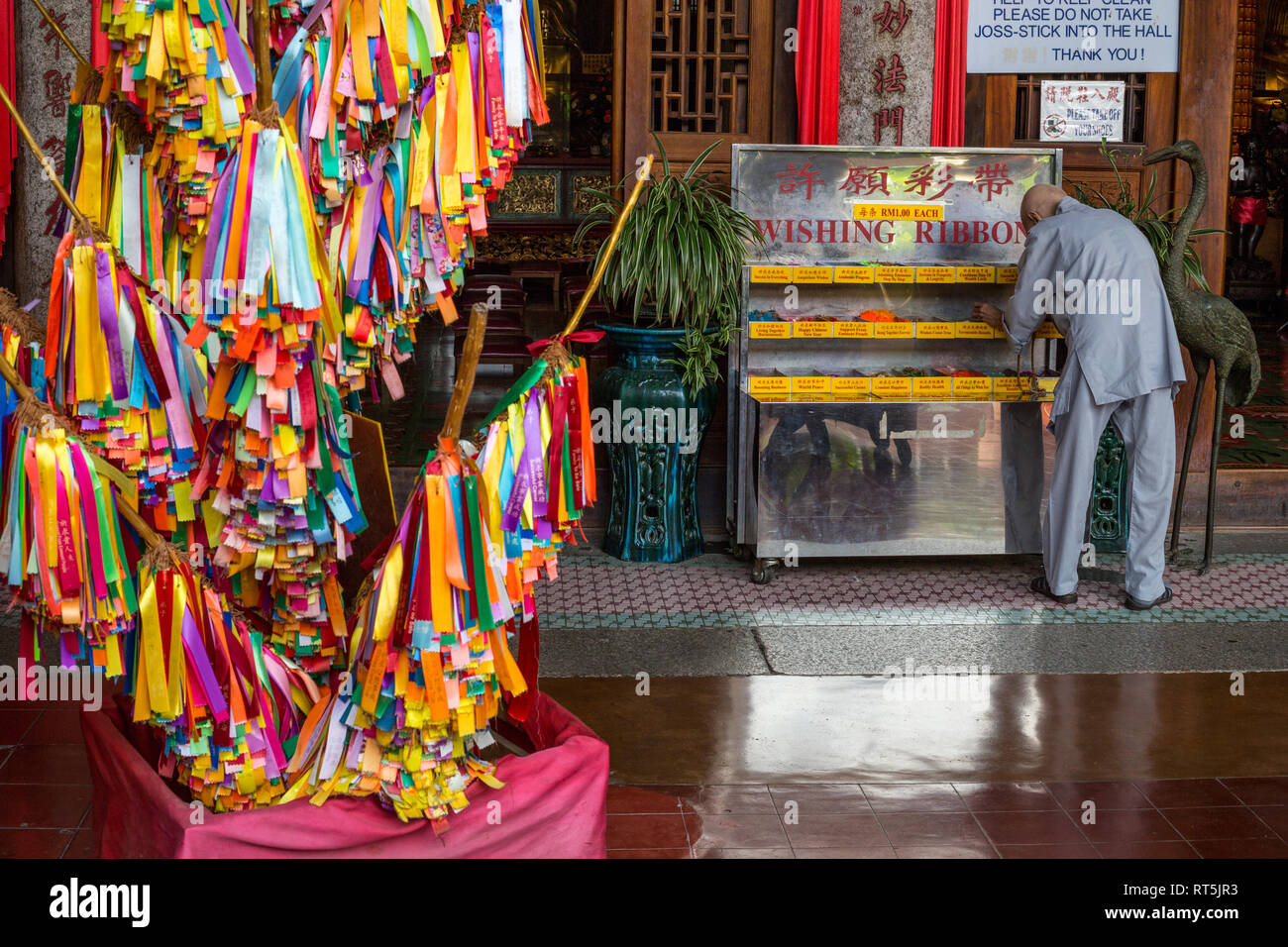 Kek Lok Si Buddhist Temple, Wishing Ribbons for Good Luck, Happiness ...