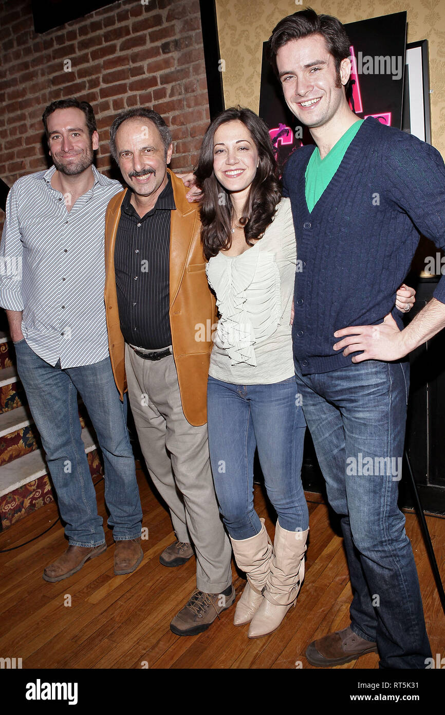 New York, USA. 13 Feb, 2011. Chris Hoch, Bruce Winant, Heather Lindell ...
