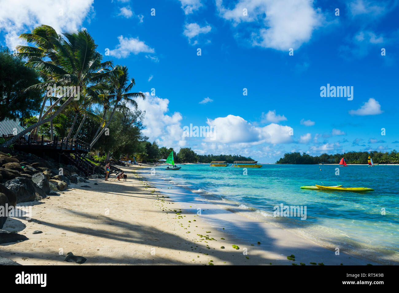 Cook islands, Rarotonga, Avarua, Muri beach Stock Photo - Alamy