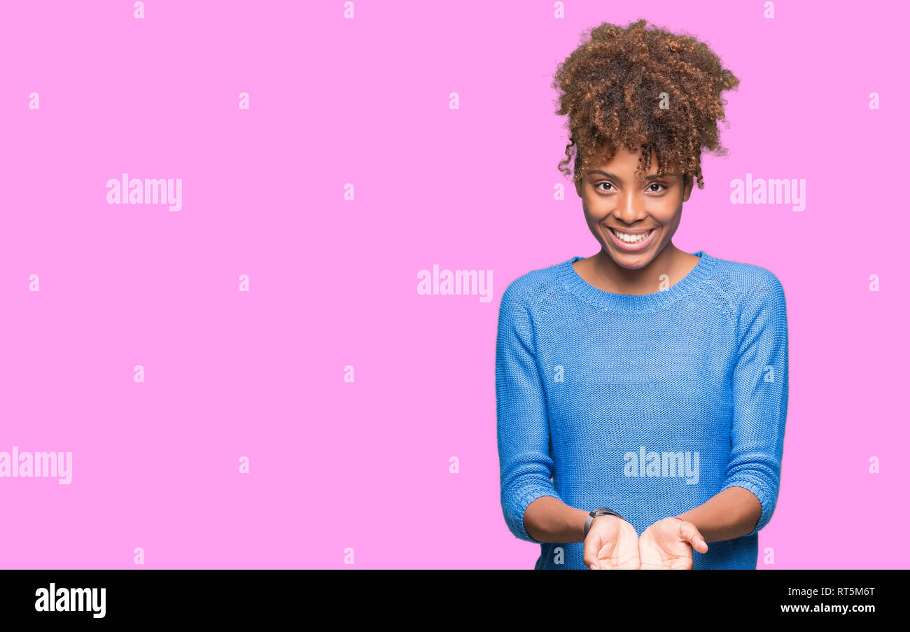 Open hands african american giving hi-res stock photography and images ...