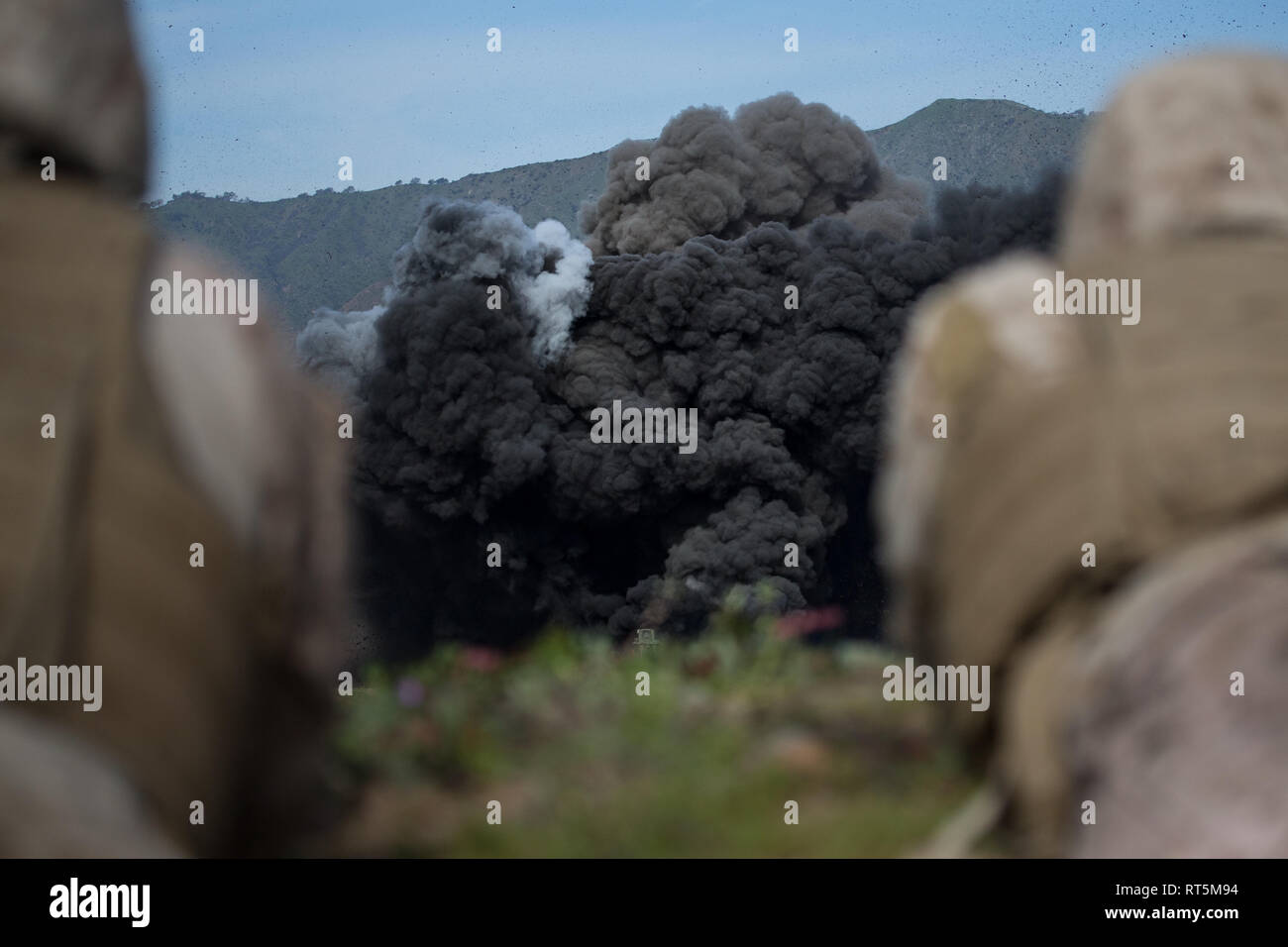 U.S. Marine Corps Lance Cpls. Nathaniel Seal (left), and Nicholas ...