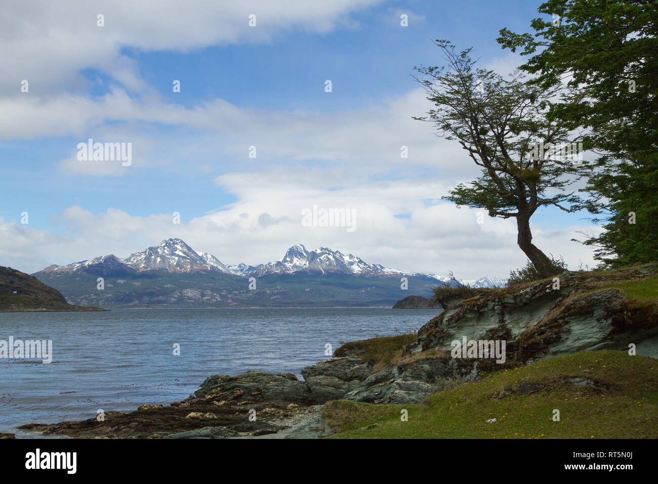 Hoste island view, Tierra Del Fuego National Park, Argentina. Land of ...