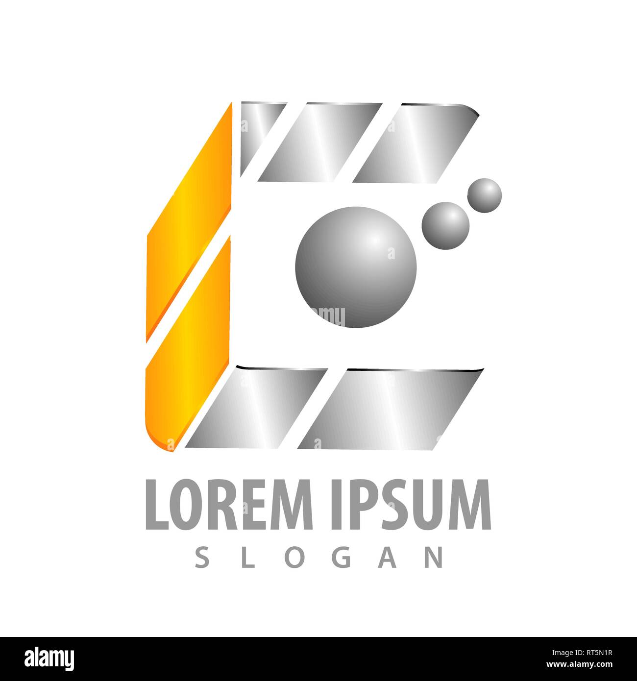 logo concept design. Geometric shiny letter C Symbol graphic template ...