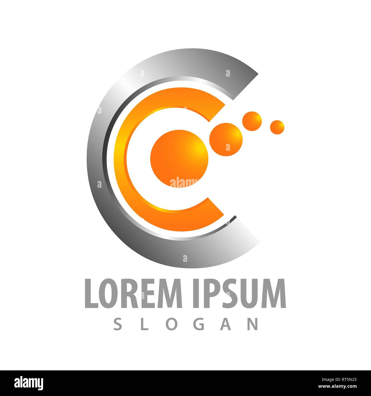 logo concept design. Geometric shiny letter CC Symbol graphic template ...