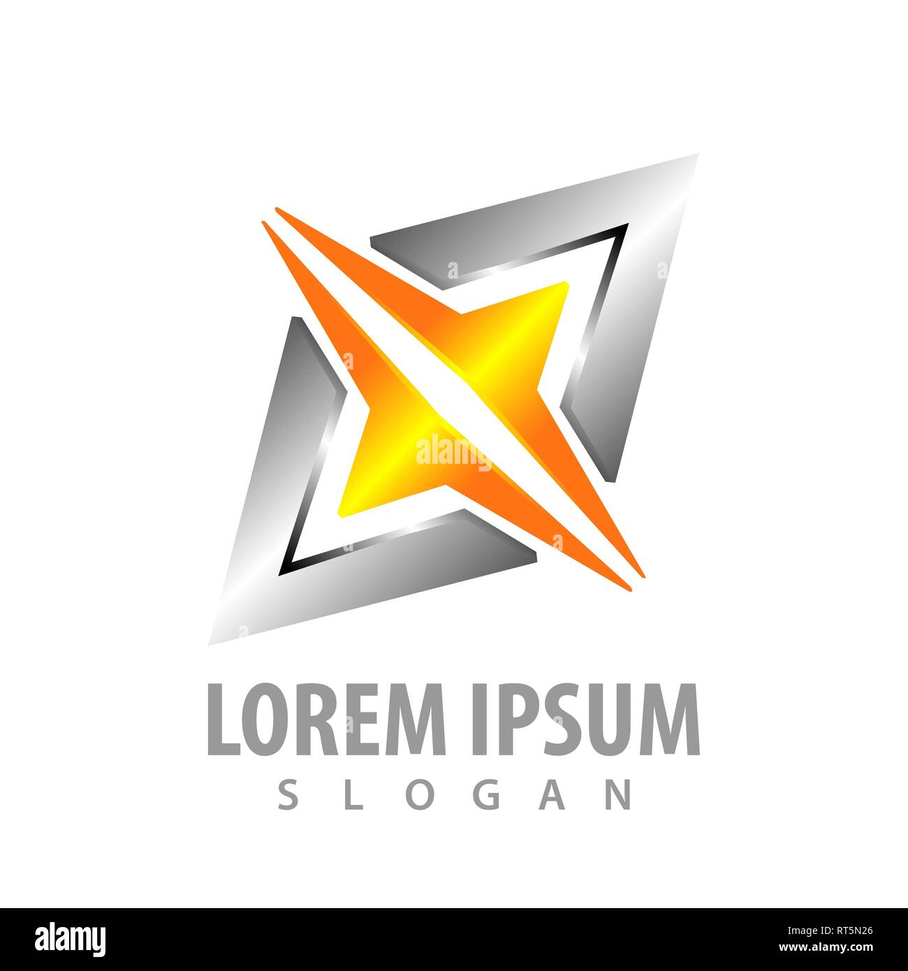 logo concept design. Geometric shiny spark light Symbol graphic ...