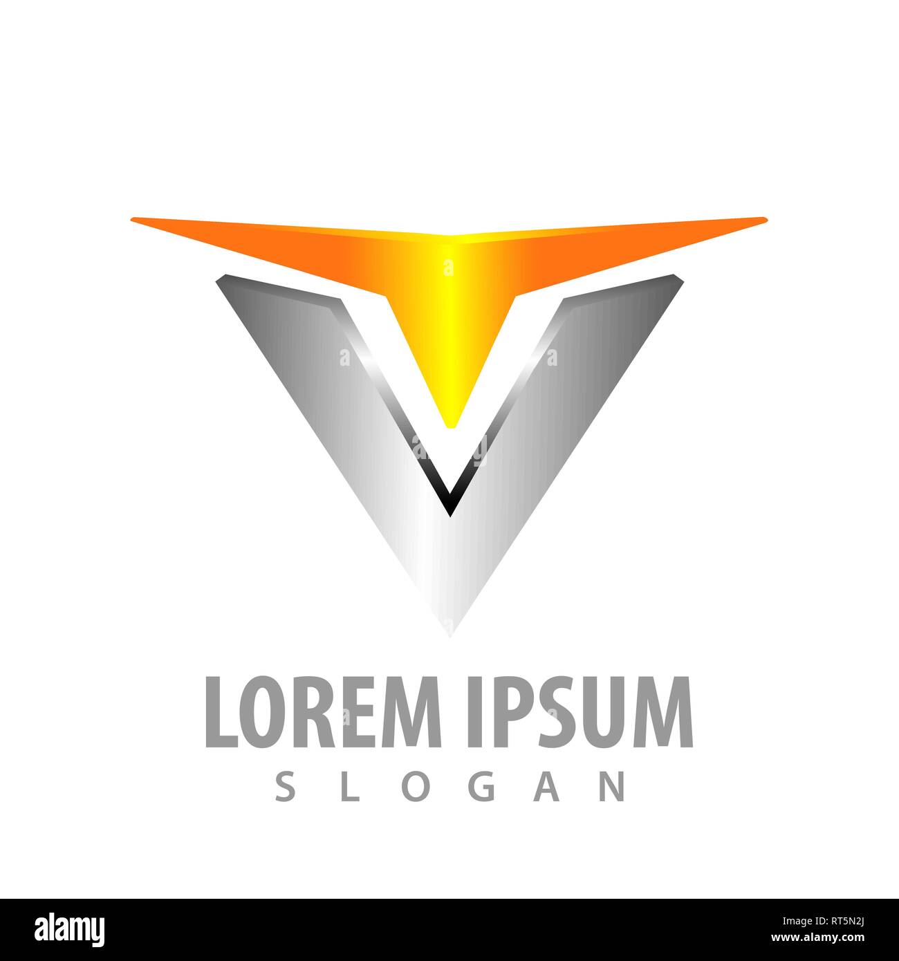 logo concept design. Initial letter V. shiny style. Symbol graphic ...