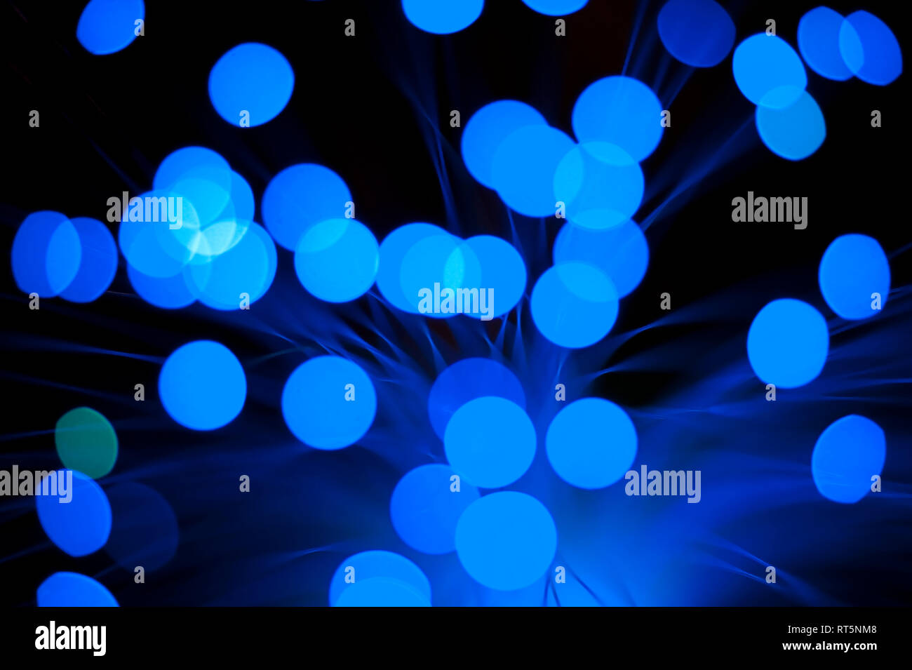 Blue fibre optic Stock Photo - Alamy
