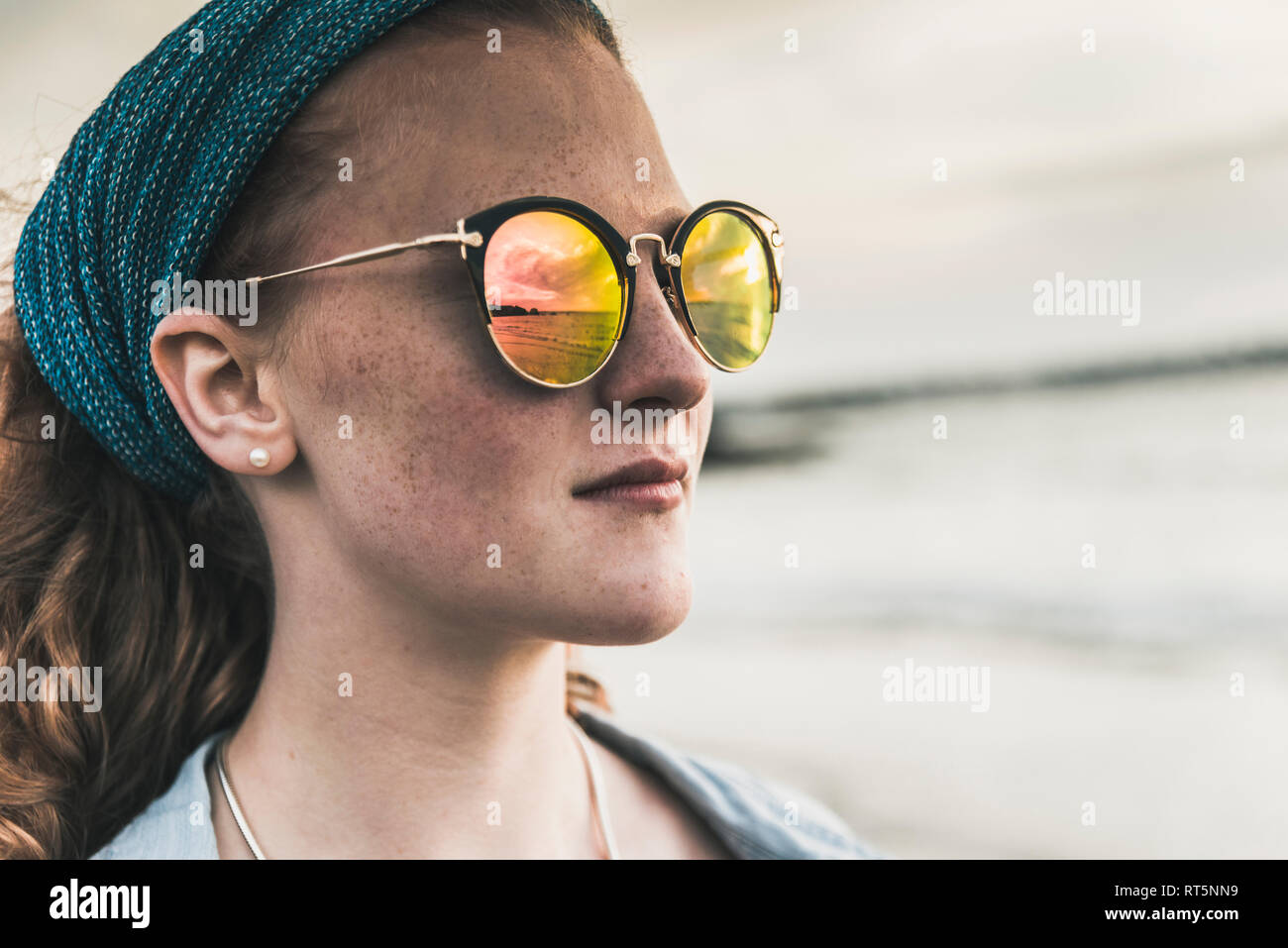 Sunglass Reflection Sunset