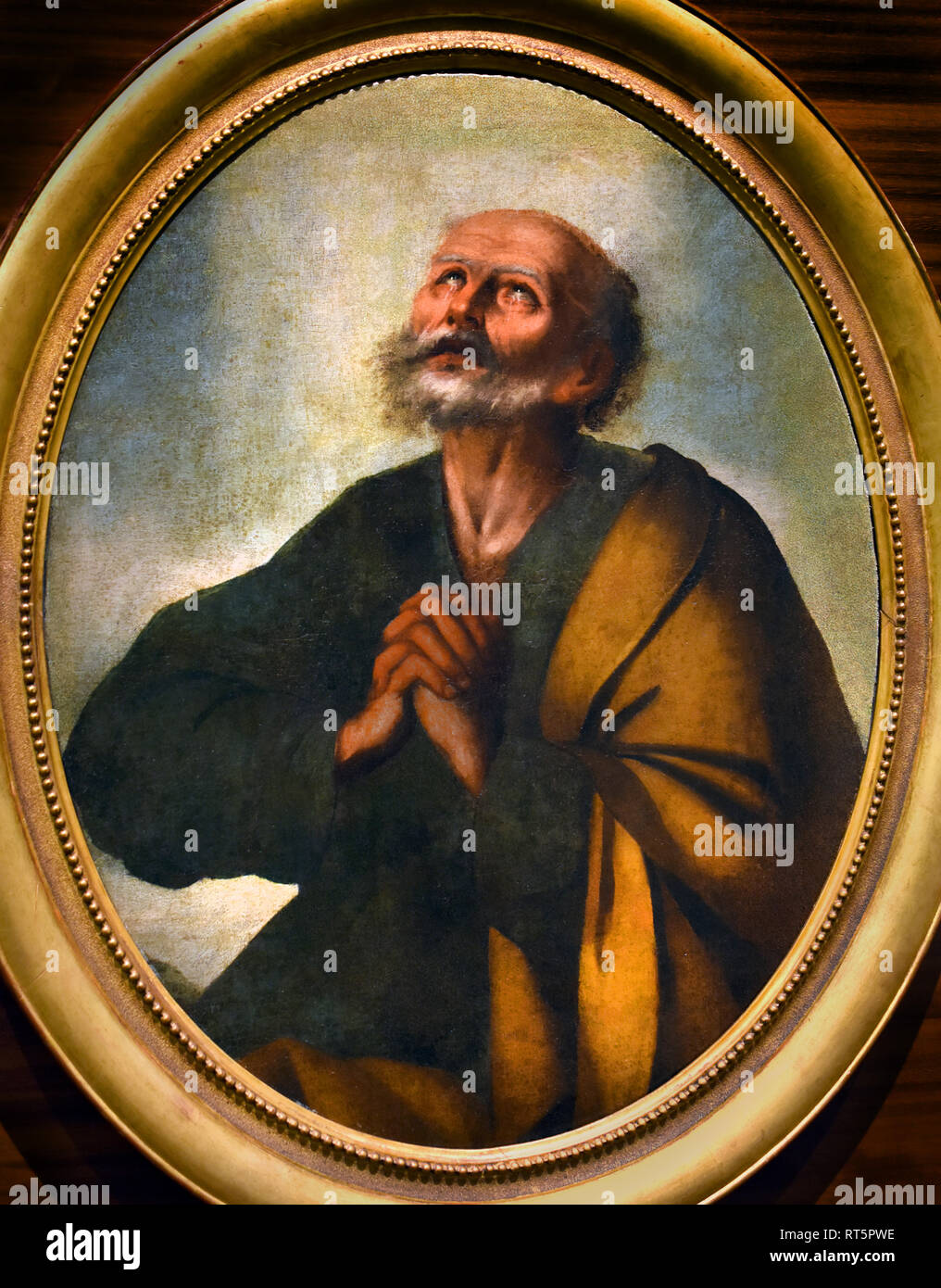 Saint Peter in Tears 17th Century unknown artist Spain, Spanish Stock ...
