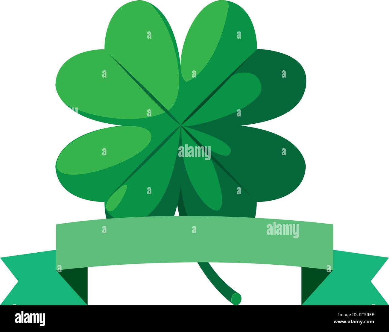 clover nature plant on white background vector illustration Stock ...