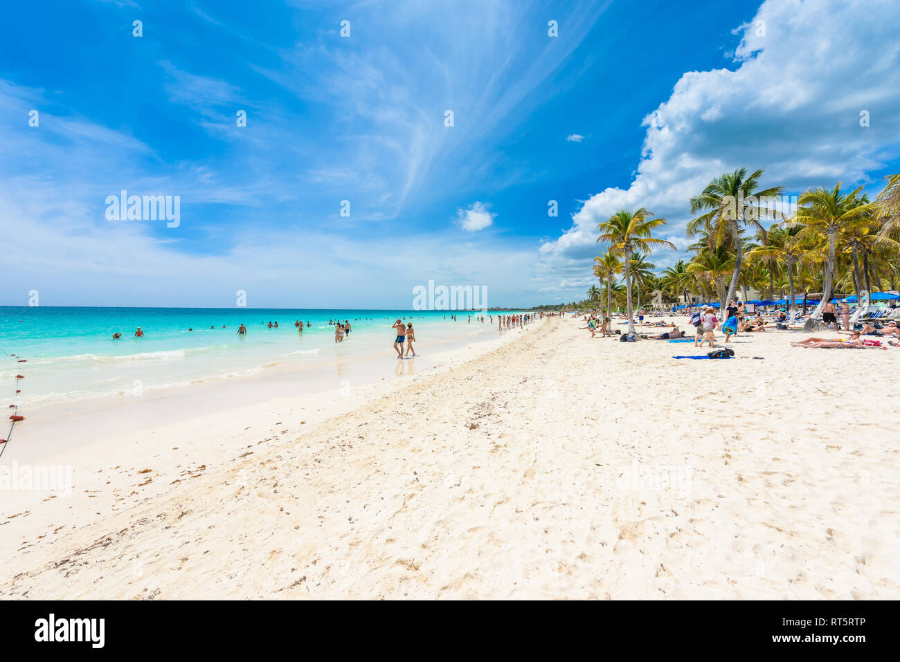 Paradise Beach (also known for Playa Paraiso) at sunny summer day ...