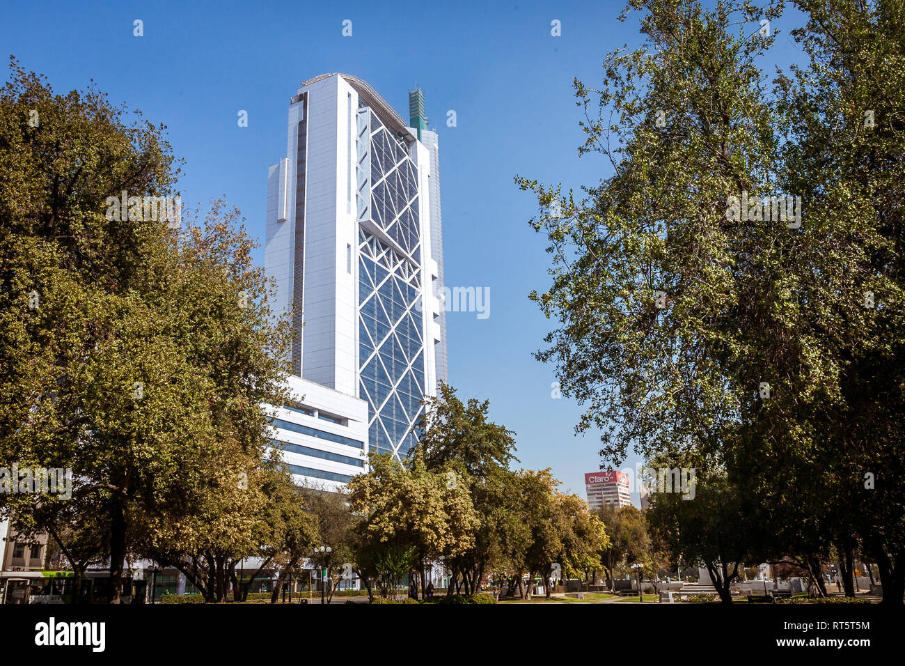 Santiago, Chile, April 21, 2017: The Torre Telefónica (Telephone tower ...