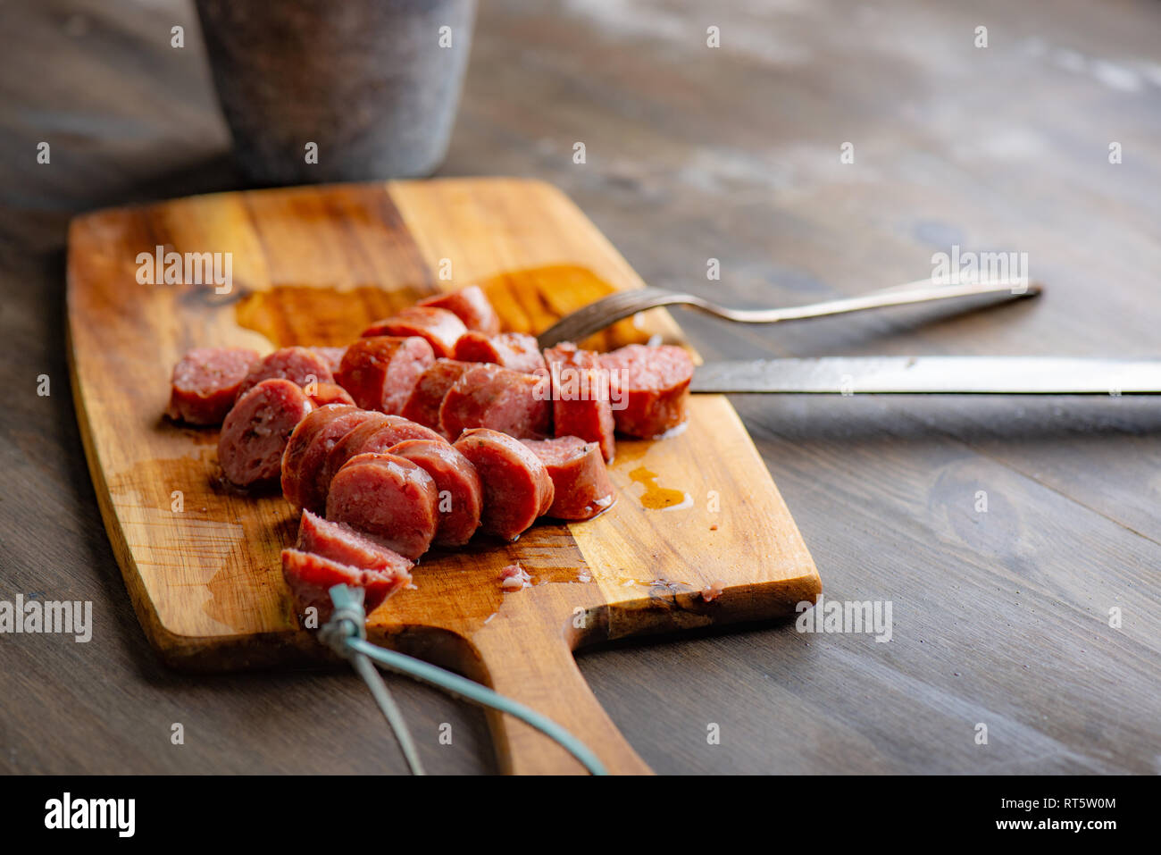 Saucisse sausage salami hi-res stock photography and images - Alamy