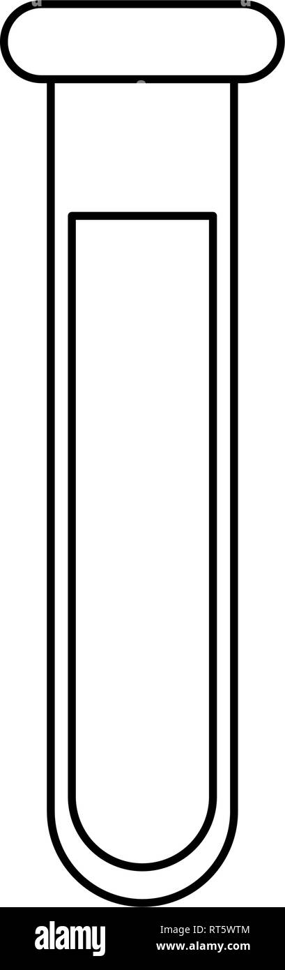 science laboratory pipette on white background vector illustration ...