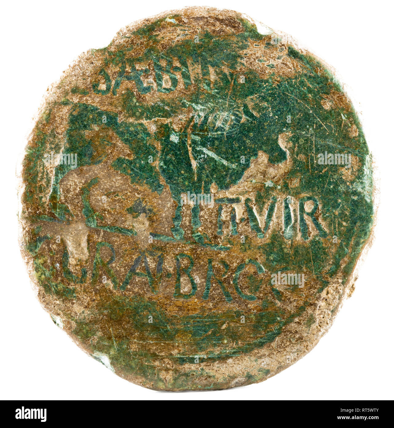 Ancient Roman copper coin. As of Emperor Augustus. Coined in Calagurris ...