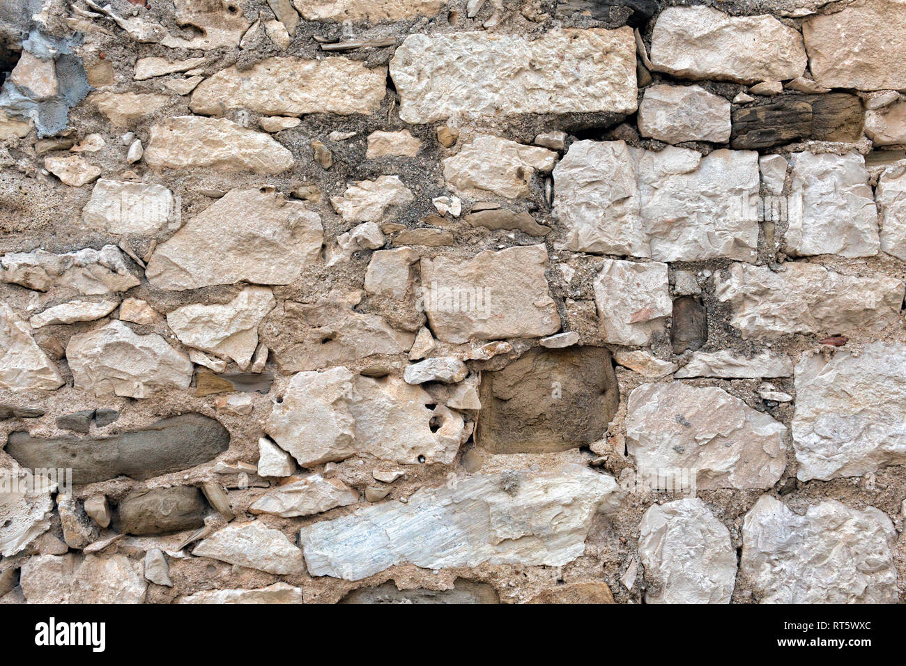 texture of old antique wall masonry stone and concrete Stock Photo - Alamy