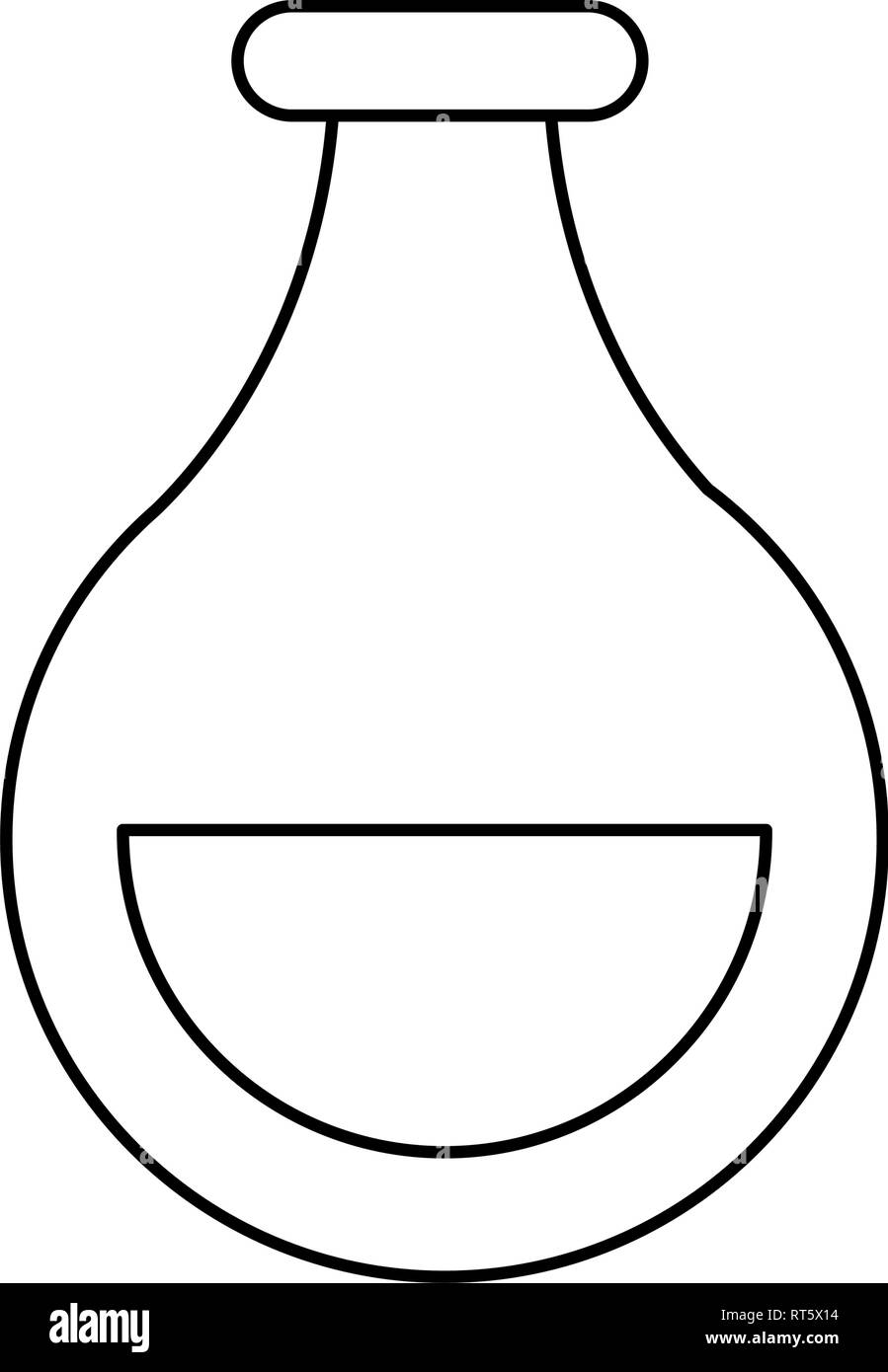 science laboratory beaker on white background vector illustration Stock ...