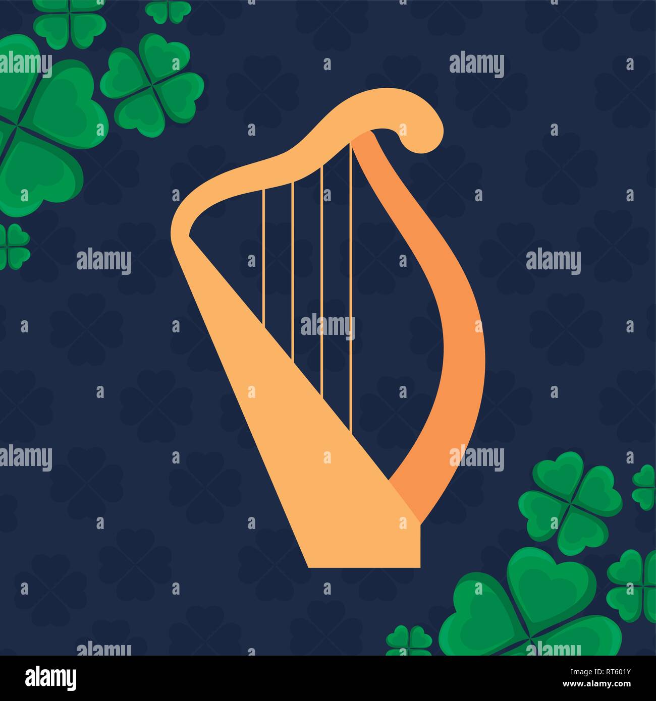 harp instrument isolated icon vector illustration design Stock Vector ...