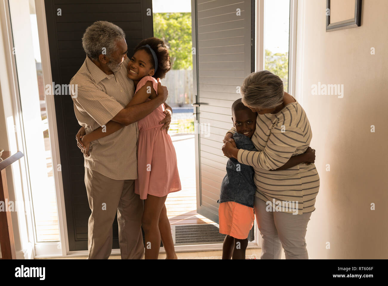 Hugging granny hi-res stock photography and images - Alamy