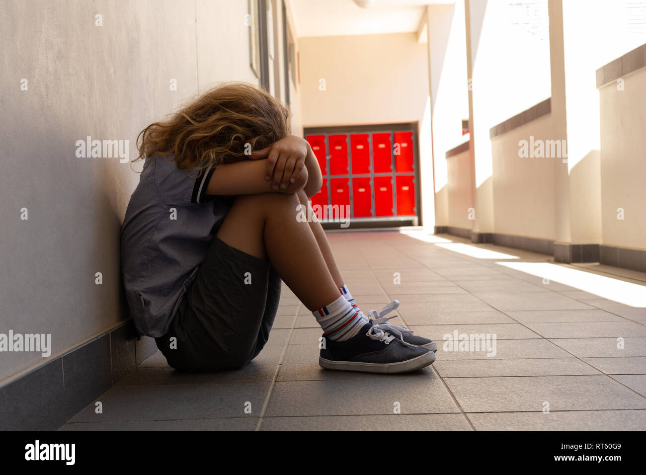 Walking With Head Down Into Wall