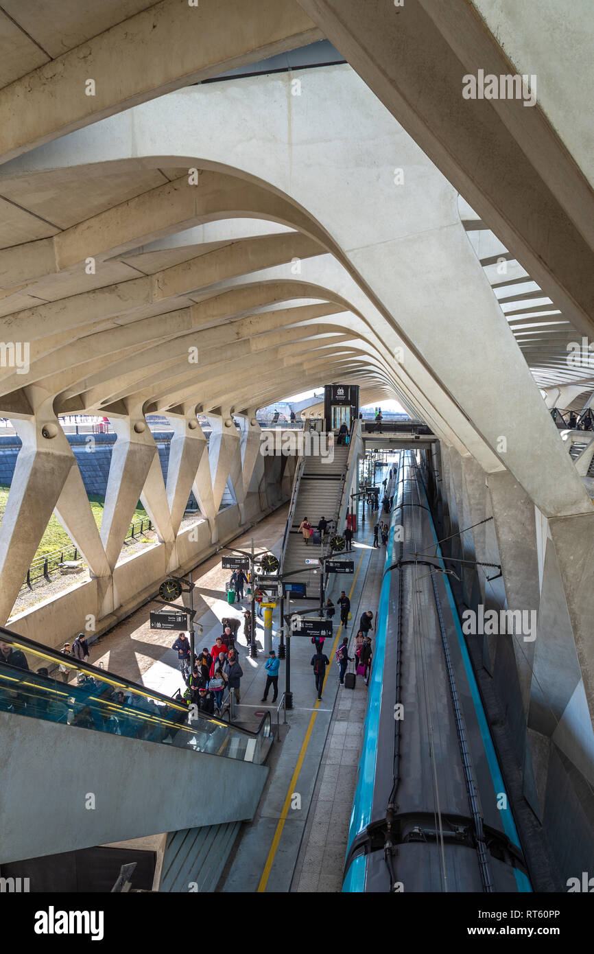 Lyon saint exupery tgv railway station hi-res stock photography and ...