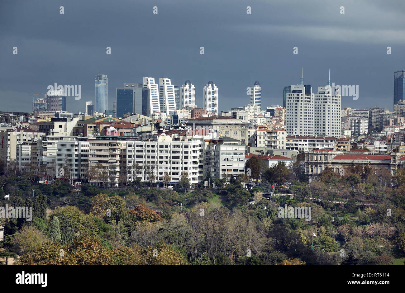 Modern office buildings in Istanbul, Turkey Stock Photo - Alamy