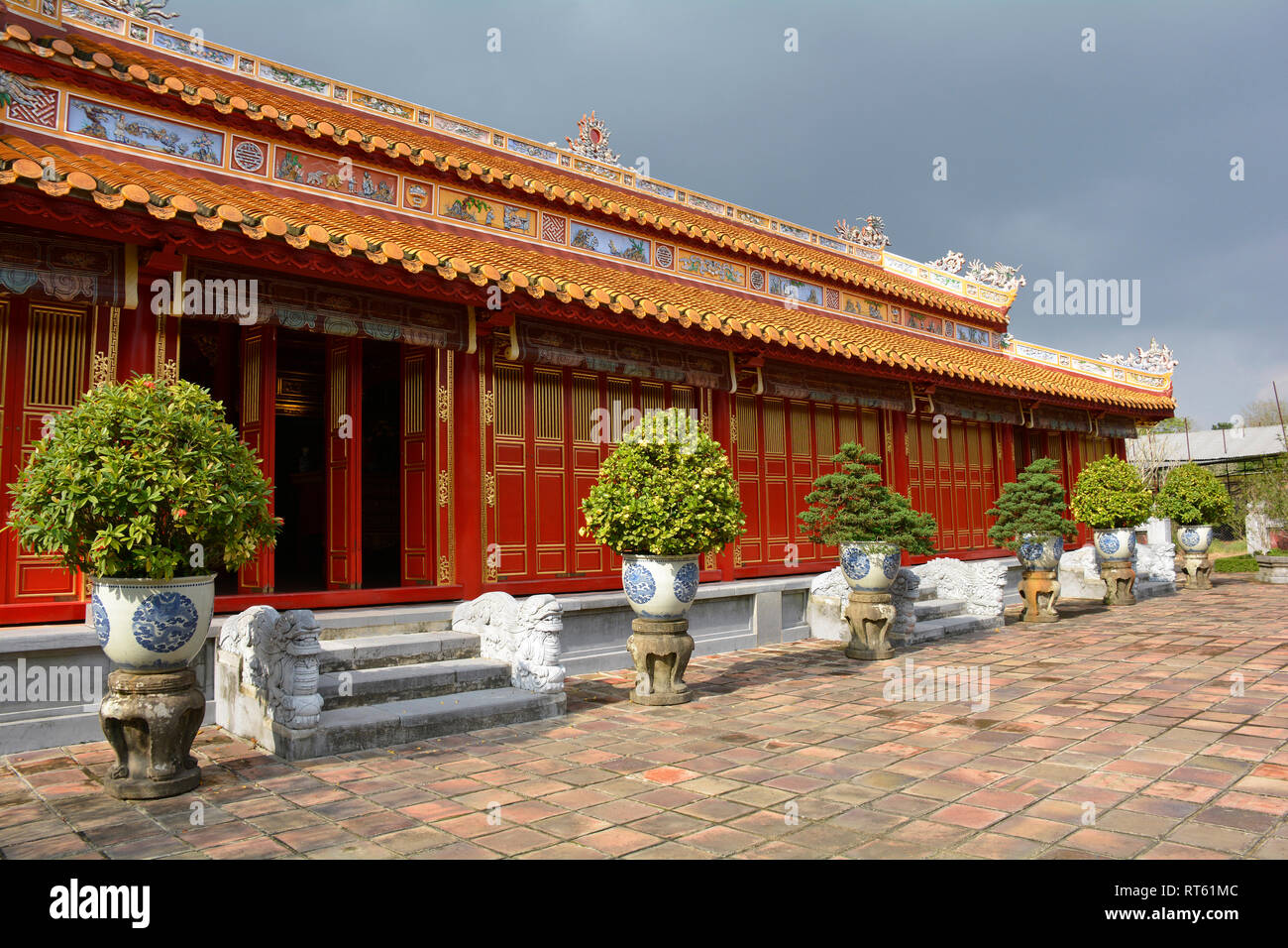 The Trieu To Mieu Temple in the Imperial City, Hue, Vietnam Stock Photo ...