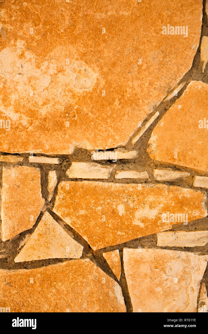 Modern wall background with different size stones Stock Photo - Alamy