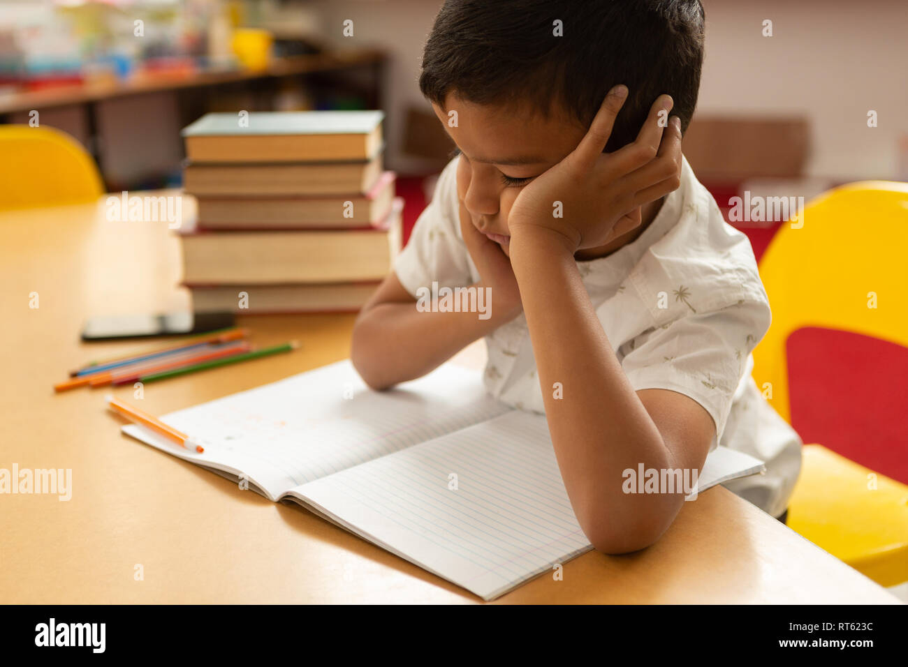 Student sleeping study table hi-res stock photography and images - Alamy