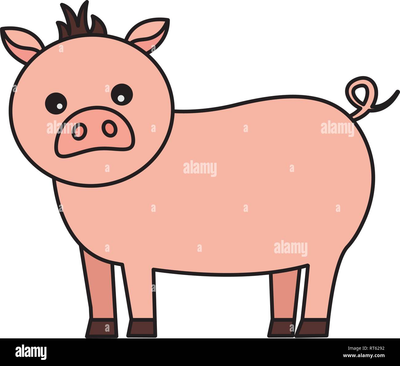 pig farm animal Stock Vector Image & Art - Alamy