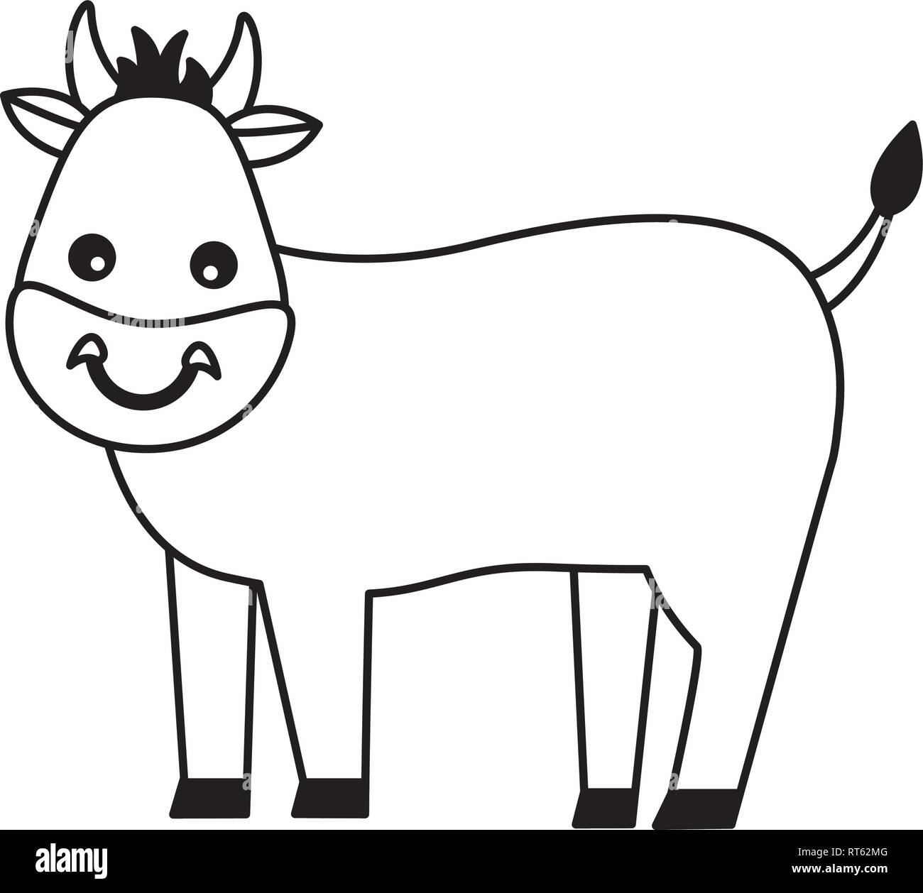 bull farm animal Stock Vector Image & Art - Alamy