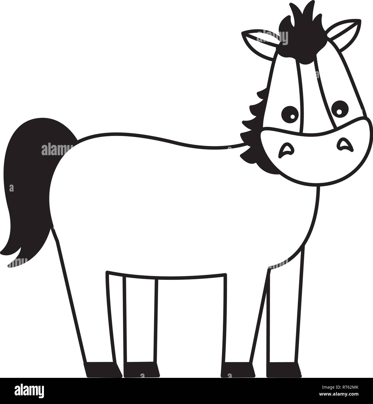 horse farm animal Stock Vector Image & Art - Alamy