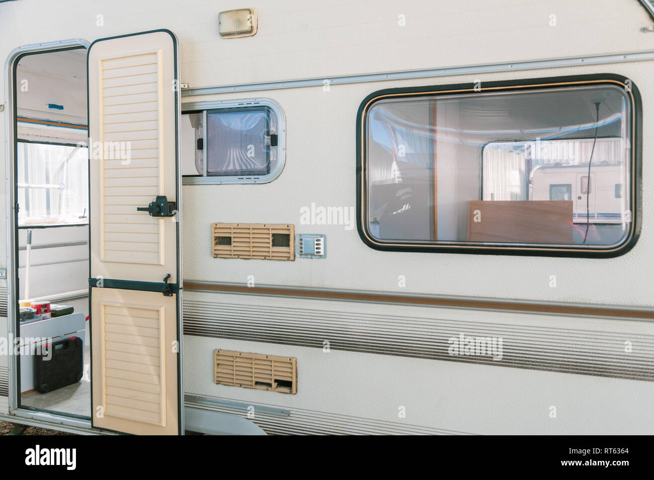 Caravan door hi-res stock photography and images - Alamy