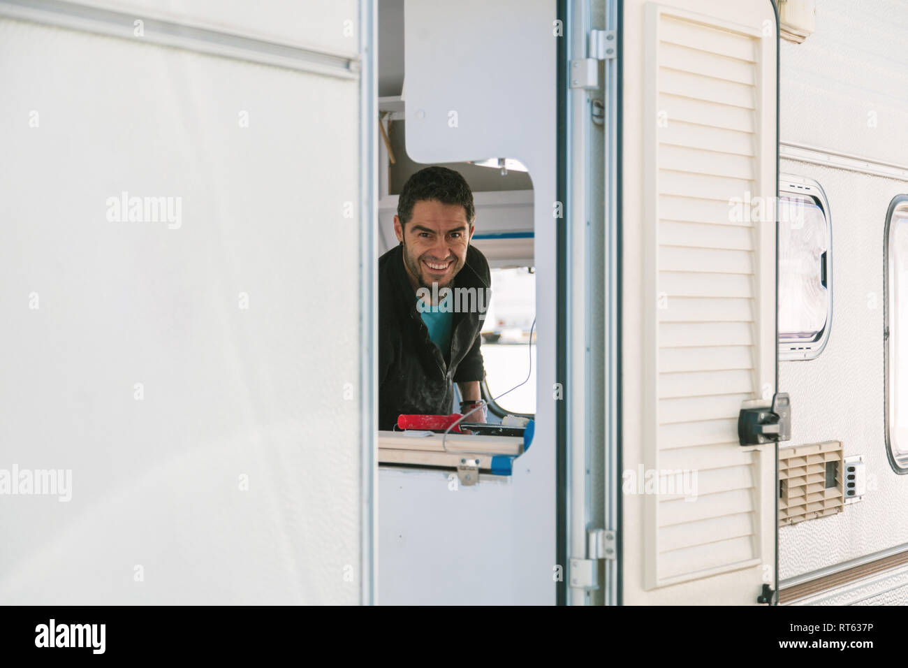 White van man parking hi-res stock photography and images - Alamy